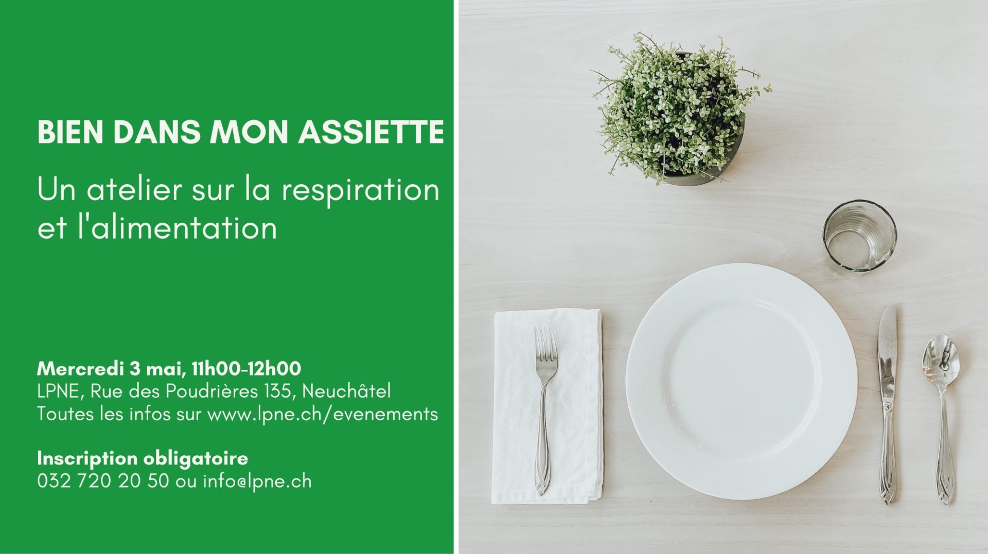 Atelier ETP – Alimentation et respiration - Ligue Pulmonaire Neuchâteloise